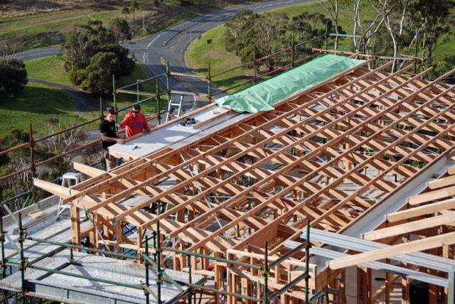 Details, details: roof structure | Hobart hill house